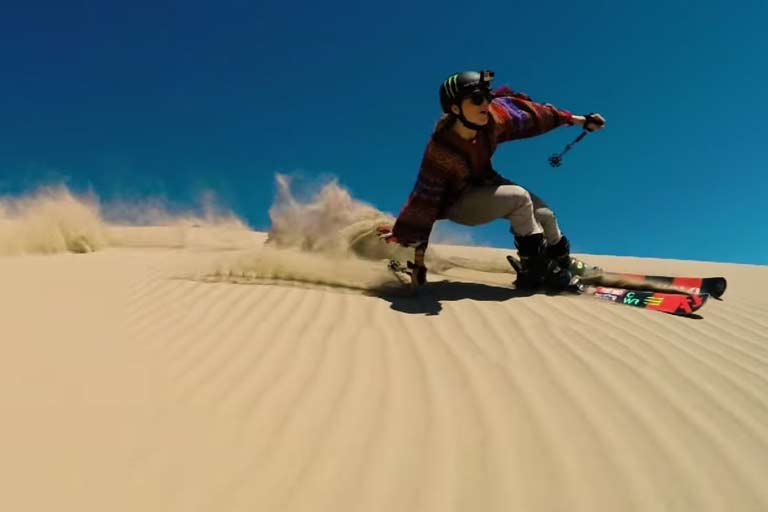 Shredding the World’s Highest Sand Dunes on Skis - Real English Club